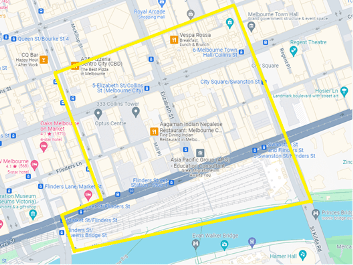 Public notice: Flinders Street Railway Station and Elizabeth, Swanston ...